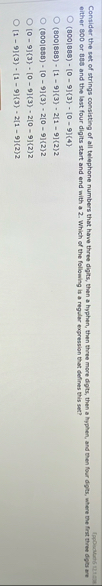 Solved Ippossubati 54123Consider the set of strings | Chegg.com