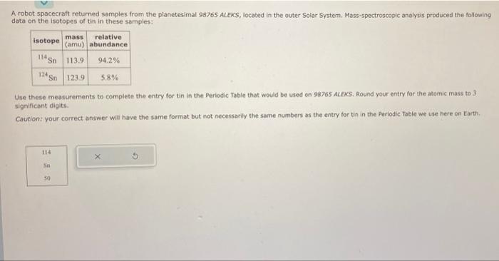 Solved A robot spacecraft returned samples from the | Chegg.com