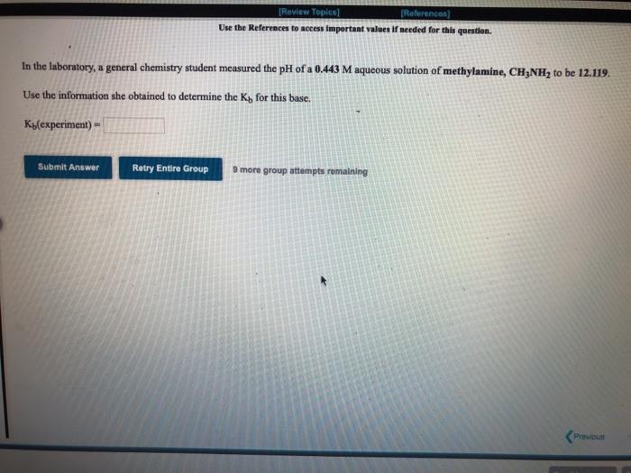 Solved (References [Review Toples) Use the References to | Chegg.com