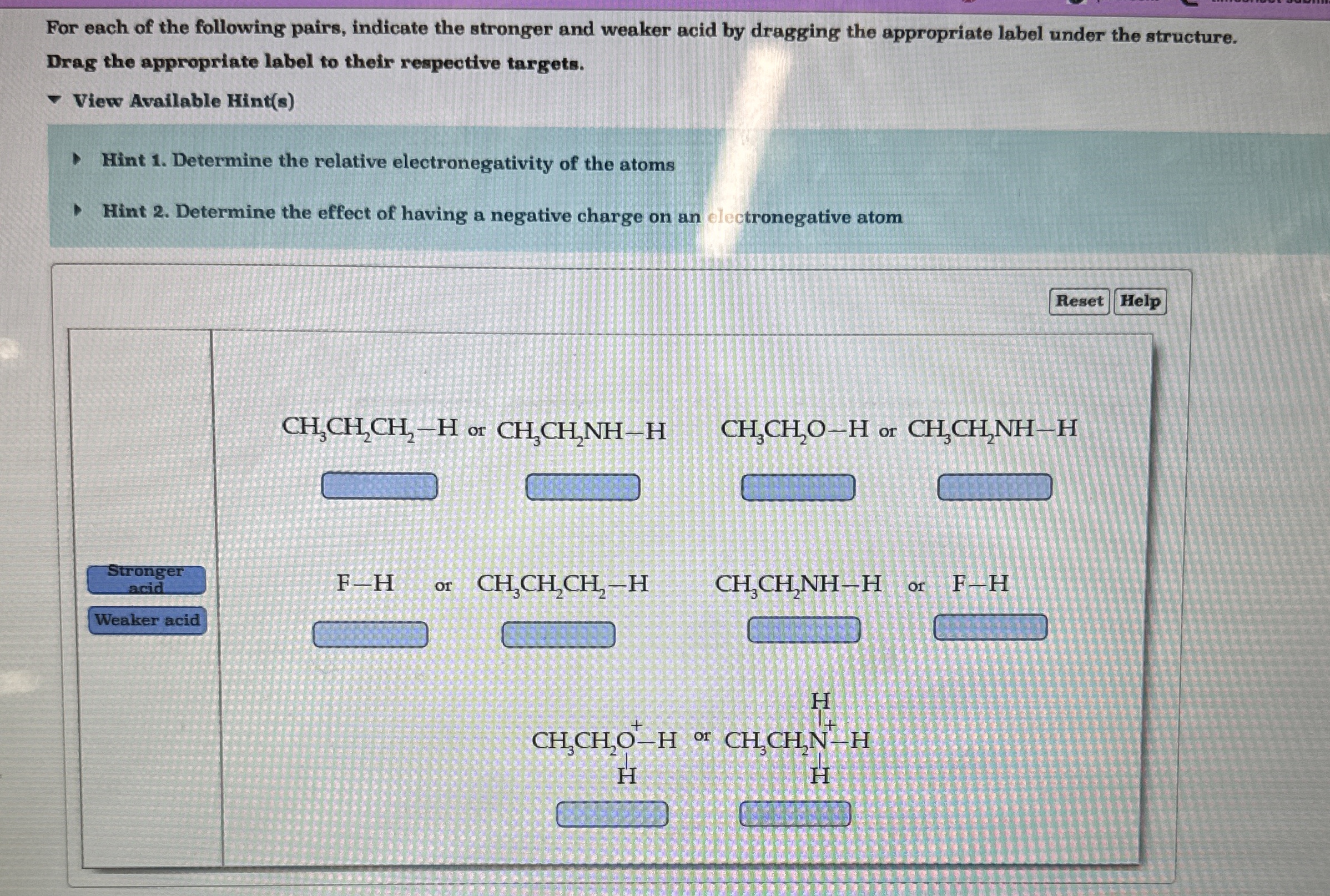 Solved For each of the following pairs, indicate the | Chegg.com