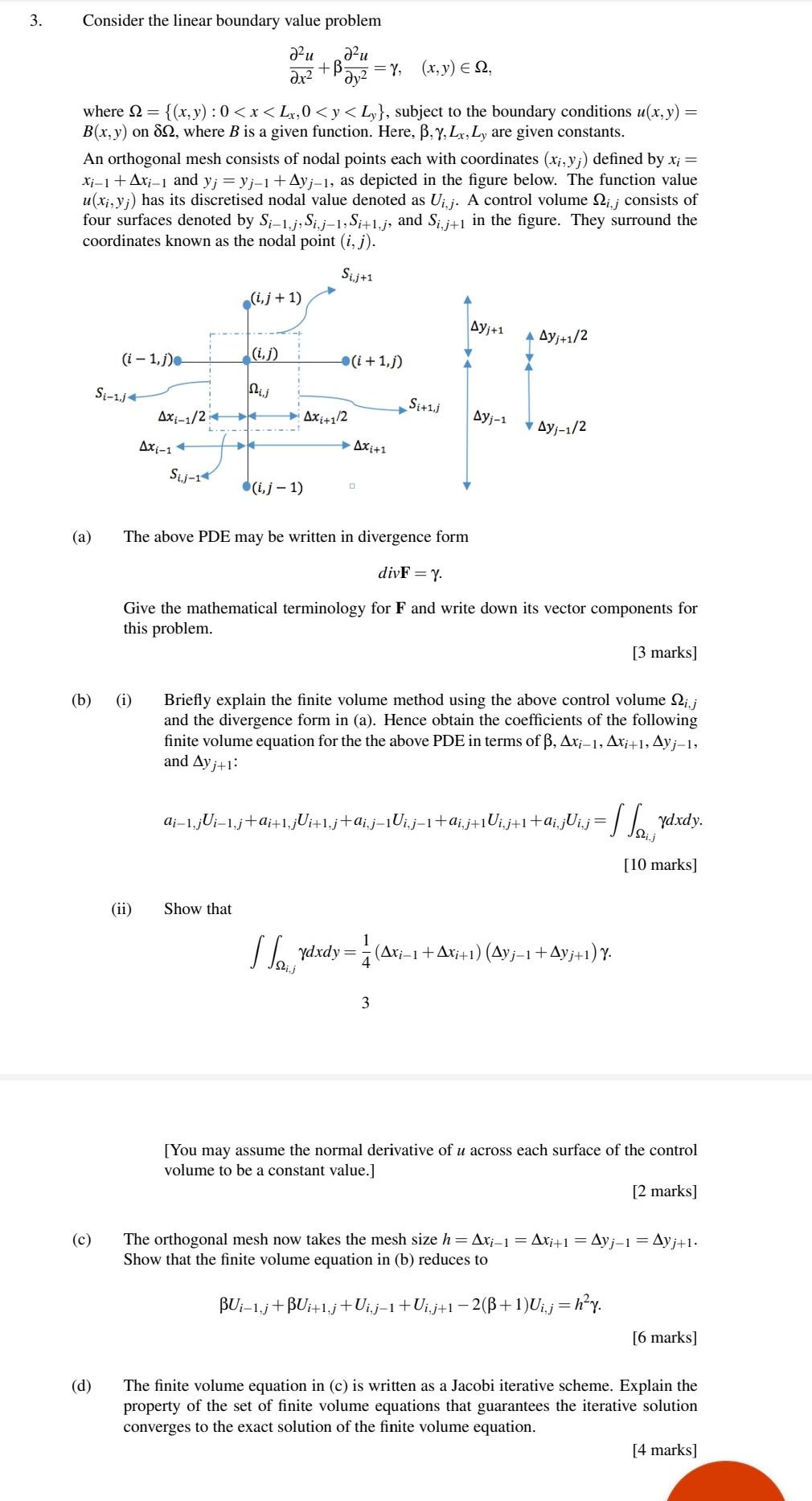 Solved 3. Consider the linear boundary value problem 22u 22u | Chegg.com