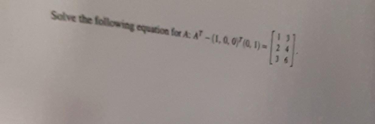 Solved Solve the following equabion for | Chegg.com