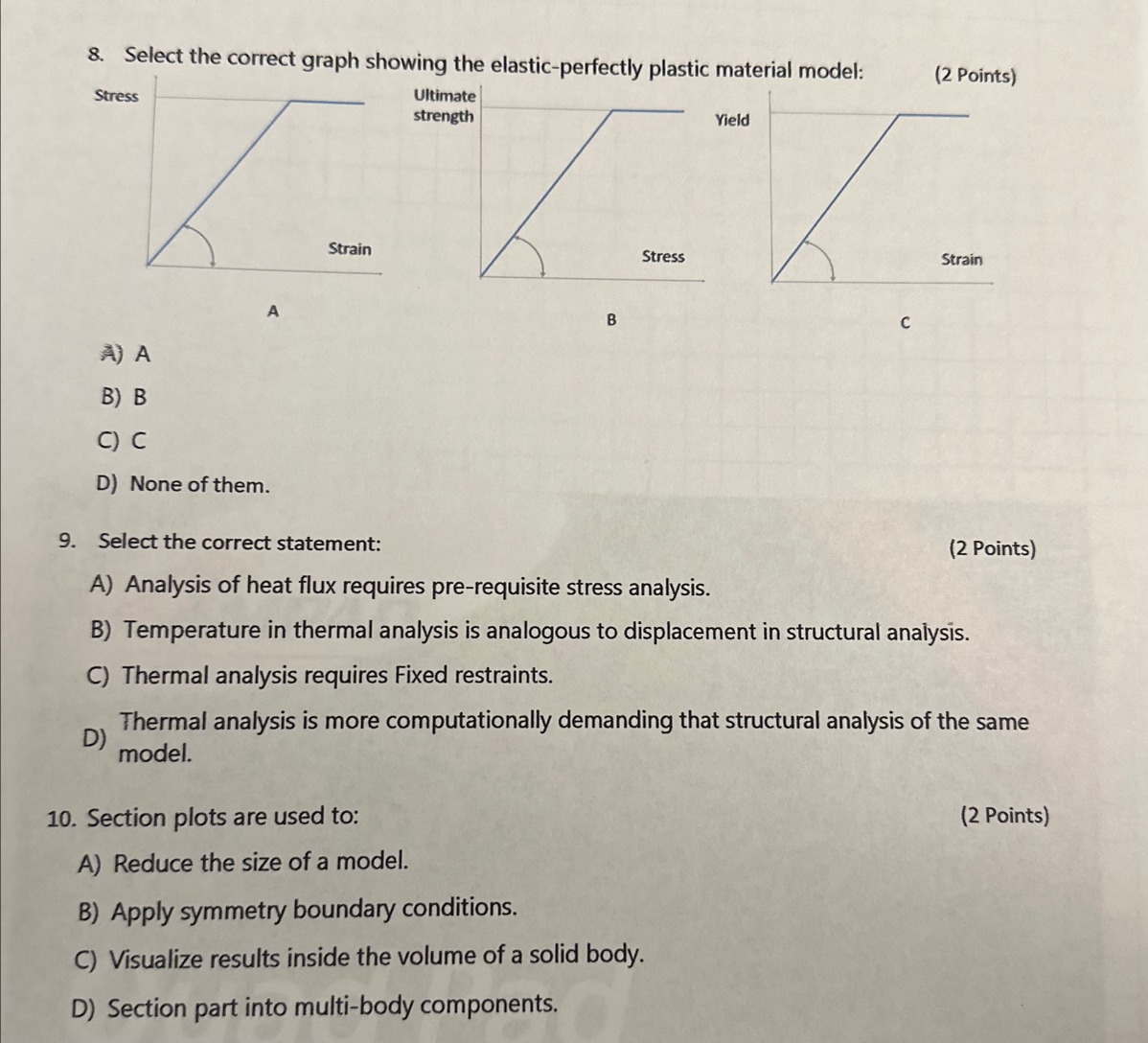 Solved Select the correct graph showing the | Chegg.com