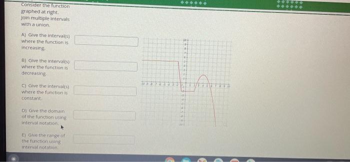 Solved Consider the function graphed at right join multiple | Chegg.com
