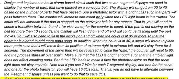 Solved Design and implement a basic stamp based circuit such | Chegg.com