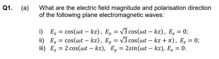 Solved What are the electric field magnitude and | Chegg.com