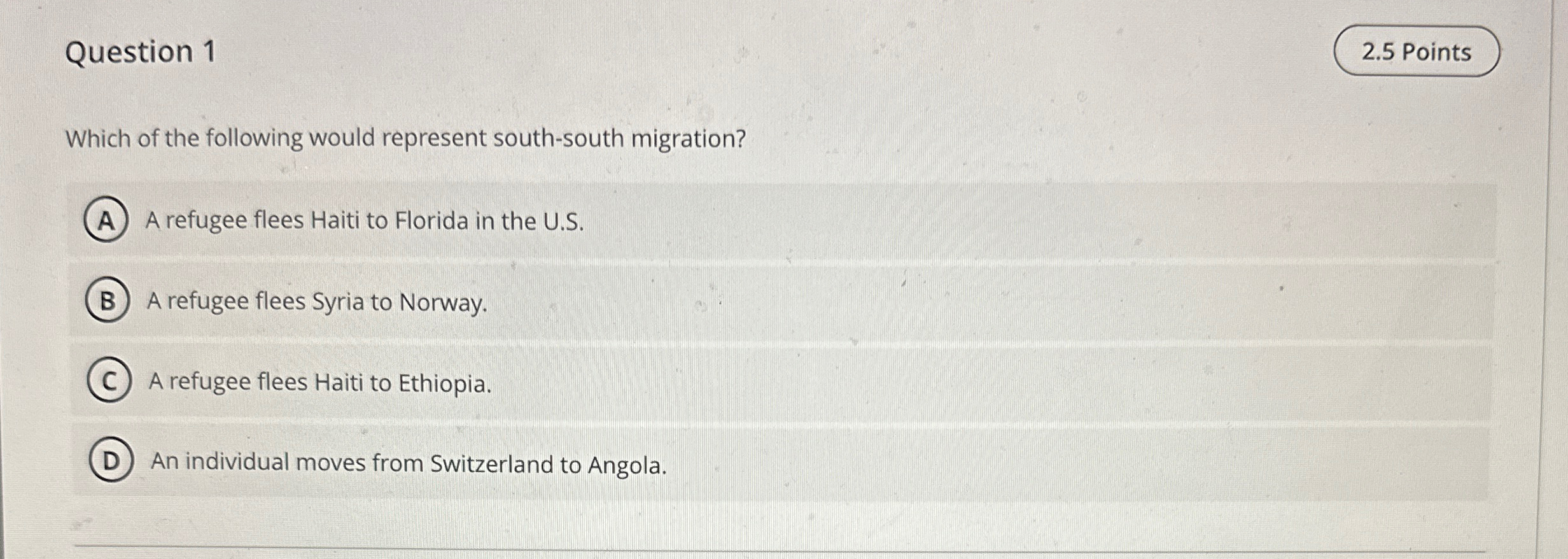 Solved Question 12.5 PointsWhich of the following would | Chegg.com Solved Question 12.5 PointsWhich of the following would | Chegg.com