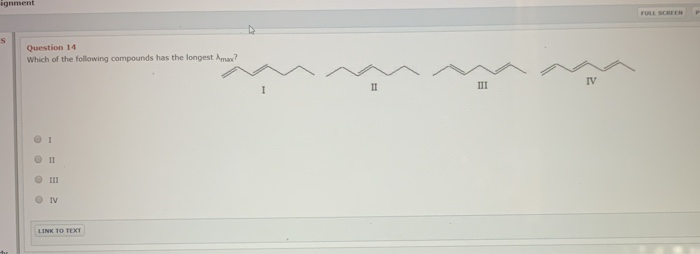 Solved ignment Question 14 Which of the following compounds | Chegg.com Solved ignment Question 14 Which of the following compounds | Chegg.com