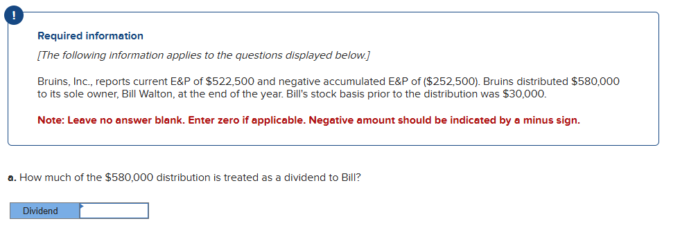 Solved !Required information[The ﻿following information | Chegg.com