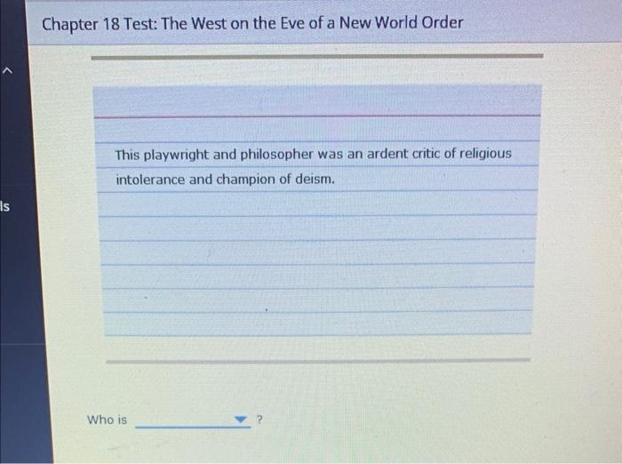 2. Critical Thinking Activity: Revolutions in the | Chegg.com
