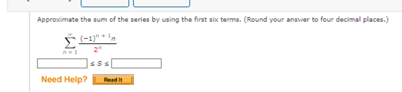 Solved Approximate the sum of the series by using the first | Chegg.com