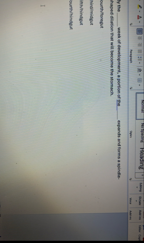 Solved the ﻿week of development, a portion of the q, | Chegg.com