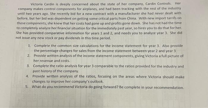 Victoria Cardin is deeply concerned about the state | Chegg.com