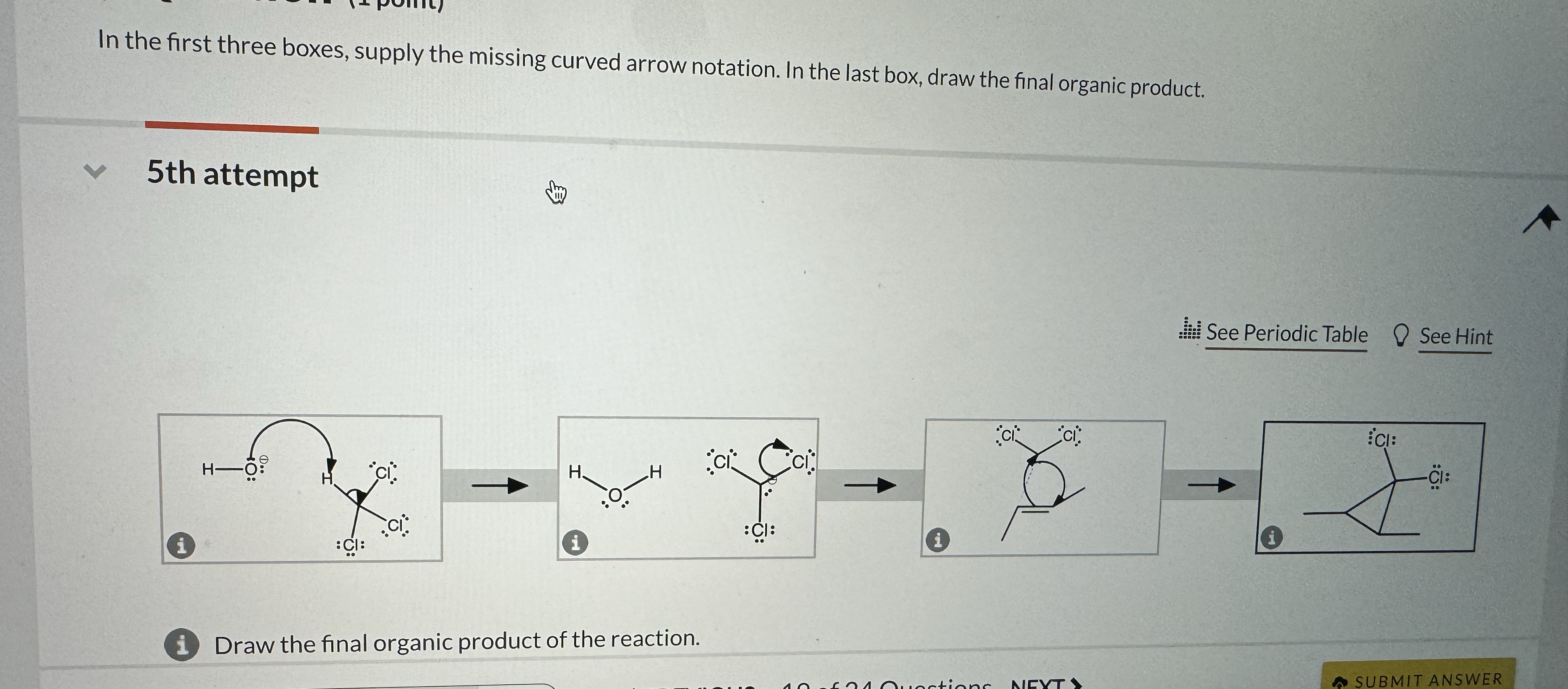 Solved In the first three boxes, supply the missing curved | Chegg.com