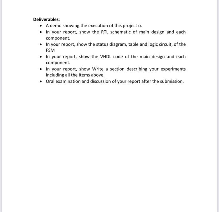 Solved Project script In this project, you are to implement | Chegg.com