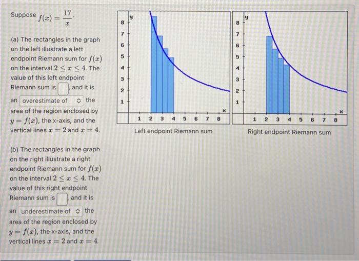Solved Suppose f(x)=x17 (a) The rectangles in the graph on | Chegg.com