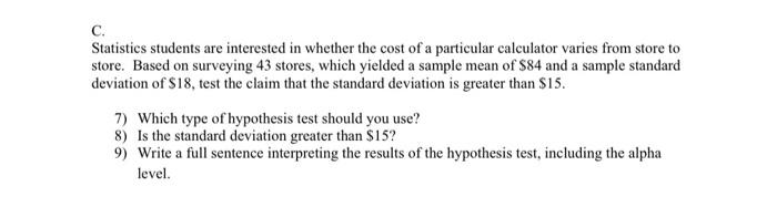 Solved please answer Part C, questions 7, 8, and 9 with full | Chegg.com