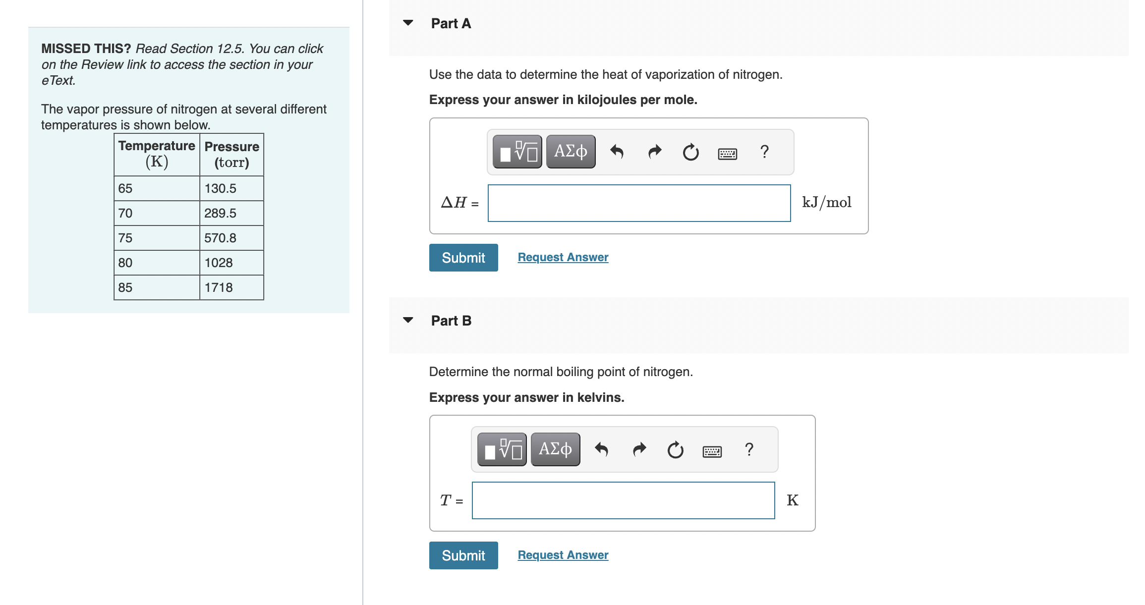 Solved MISSED THIS? Read Section 12.5. ﻿You can clickon the | Chegg.com