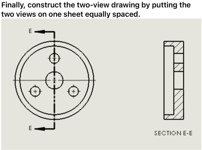 Solved Need help with the dimensions for the Two-View | Chegg.com