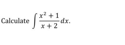 Solved ∫x+2x2+1dx | Chegg.com