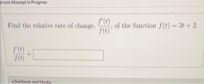 Solved Current Attempt in Progress Differentiate the | Chegg.com