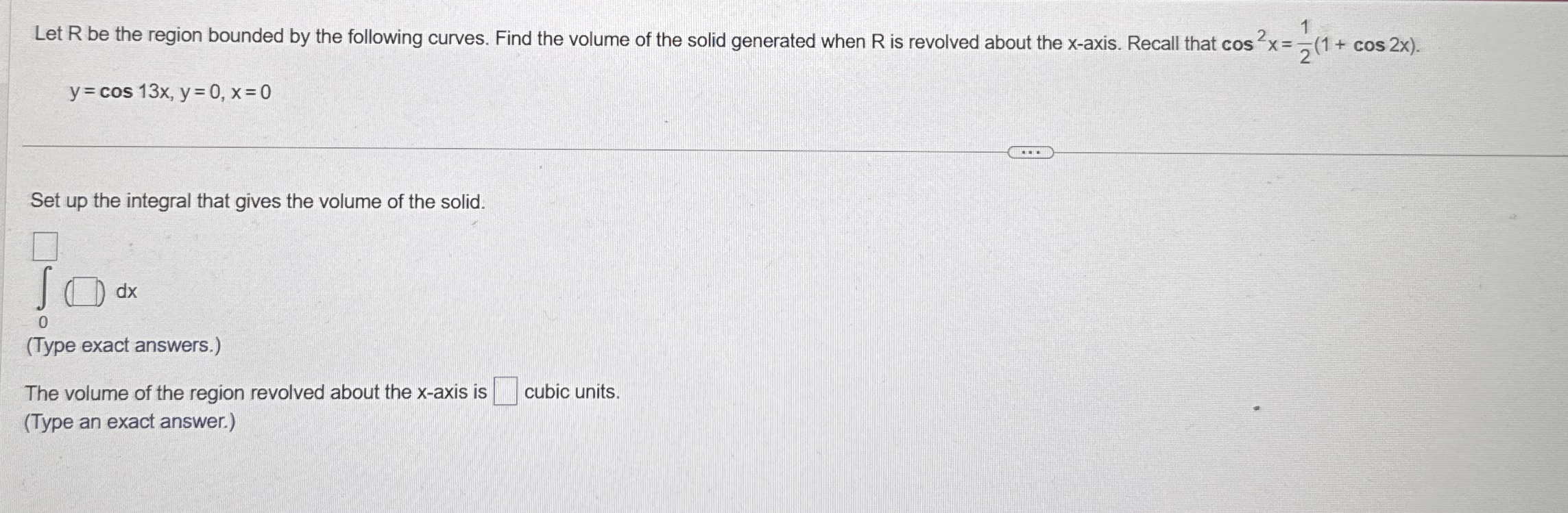 Solved Let R ﻿be the region bounded by the following curves. | Chegg.com