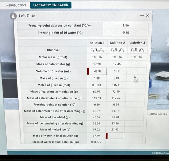 How do you find the mass of water in final solution | Chegg.com