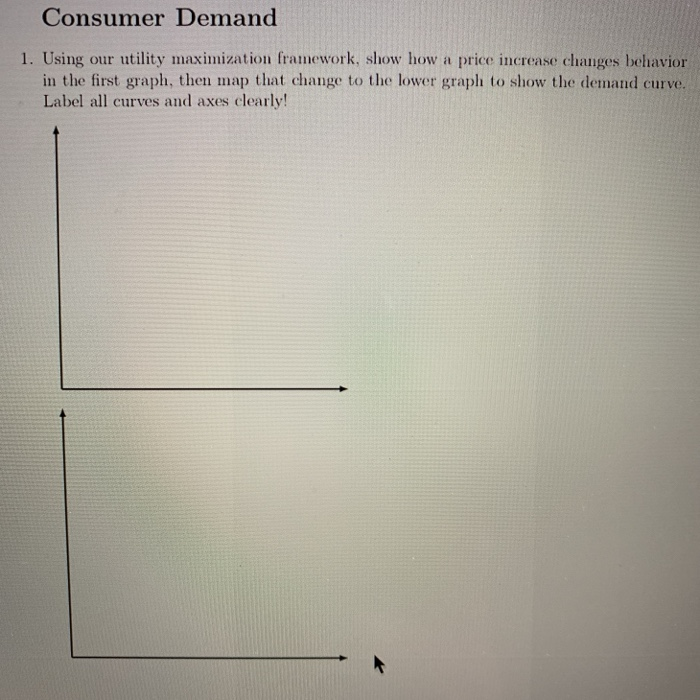 2. Using our utility maximization framework, show | Chegg.com