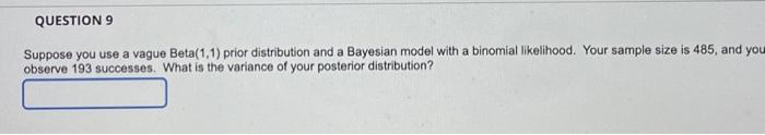 Solved Suppose you use a vague Beta(1,1) prior distribution | Chegg.com