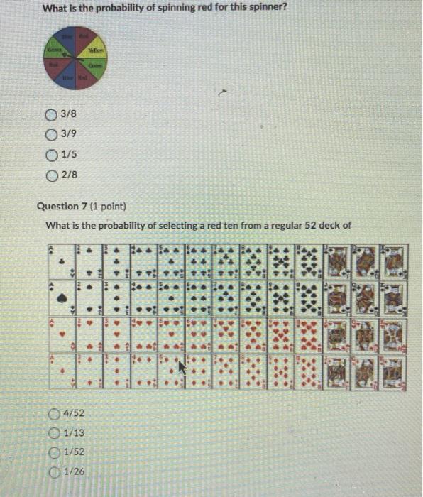 Solved What is the probability of spinning either E or A | Chegg.com