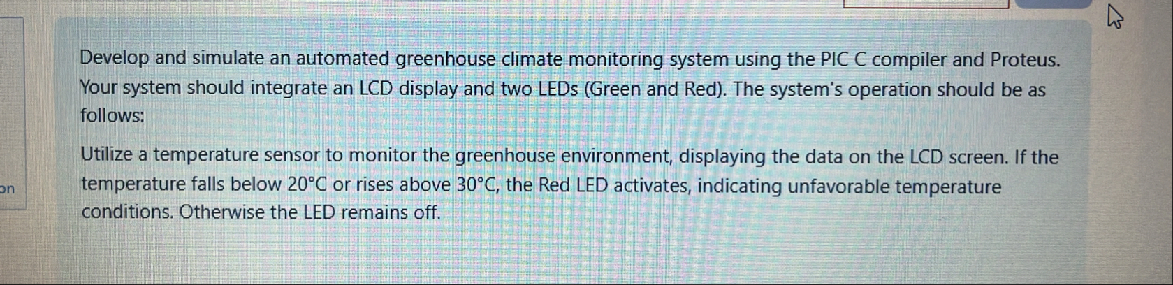 Solved Develop and simulate an automated greenhouse climate | Chegg.com