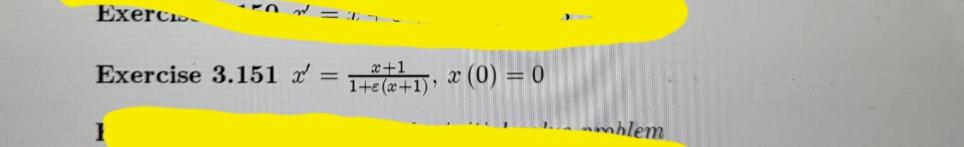 Solved Find the first order perturbation approximation | Chegg.com