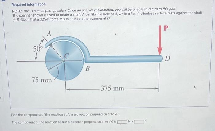 Solved Required information NOTE: This is a multi-part | Chegg.com