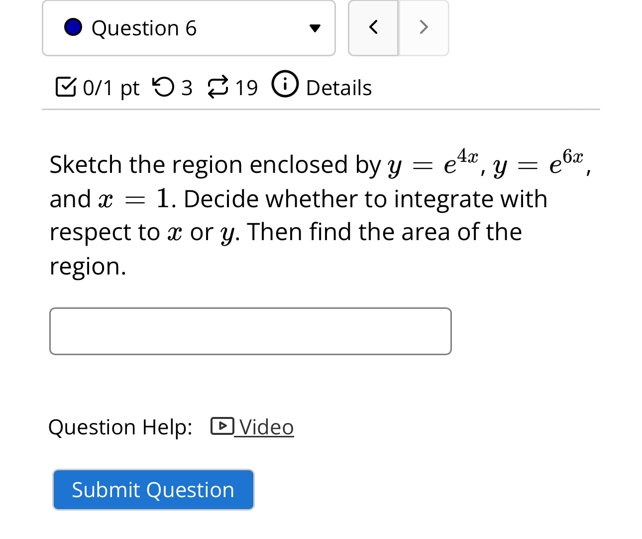Solved Question 601pt319(i)DetailsSketch the region enclosed | Chegg.com