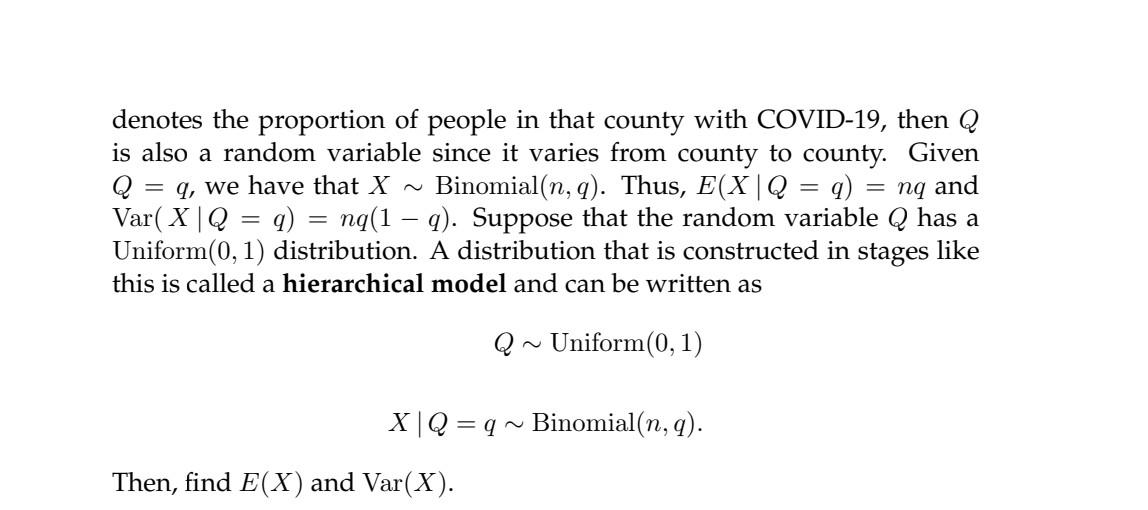 Solved Problem #7 [10 Points] Draw a county at random from | Chegg.com