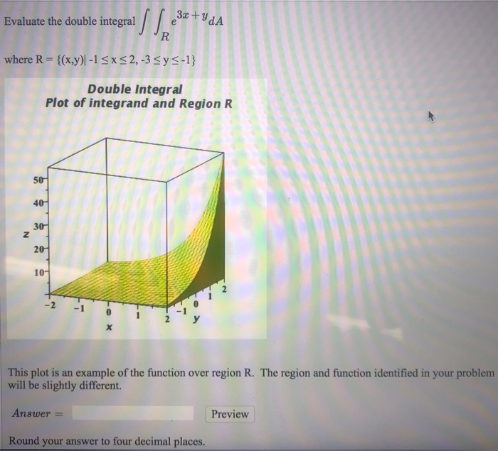 Solved Evaluate the double integral "R where R= {(x,y)| -1 | Chegg.com