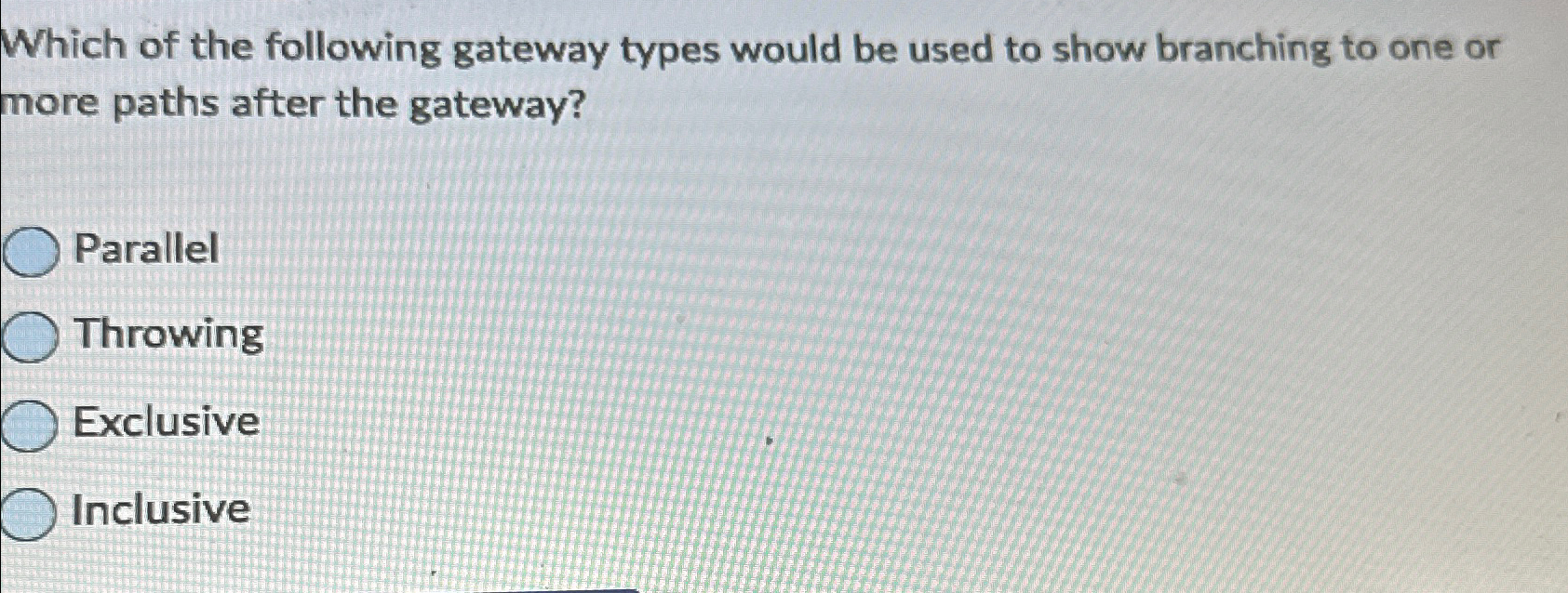 Solved Which of the following gateway types would be used to | Chegg.com