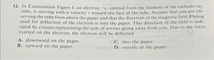 Solved ELECTRICITY AND MAGNETISM, PART 3 Examination Figure | Chegg.com