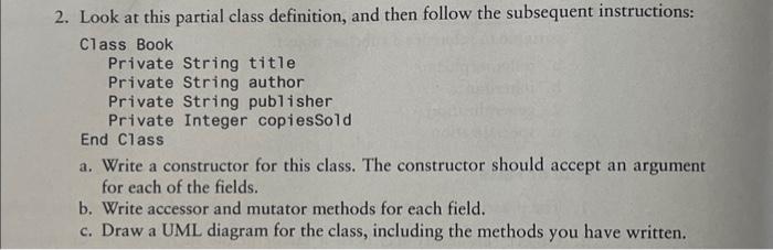 Solved Create UML class diagram include comstructors, getter | Chegg.com
