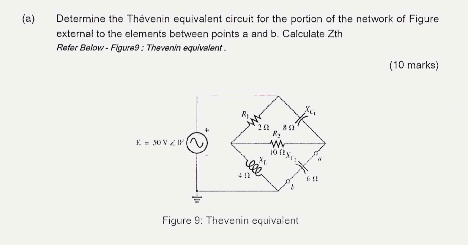 (a) ﻿Determine the Thévenin equivalent circuit for | Chegg.com