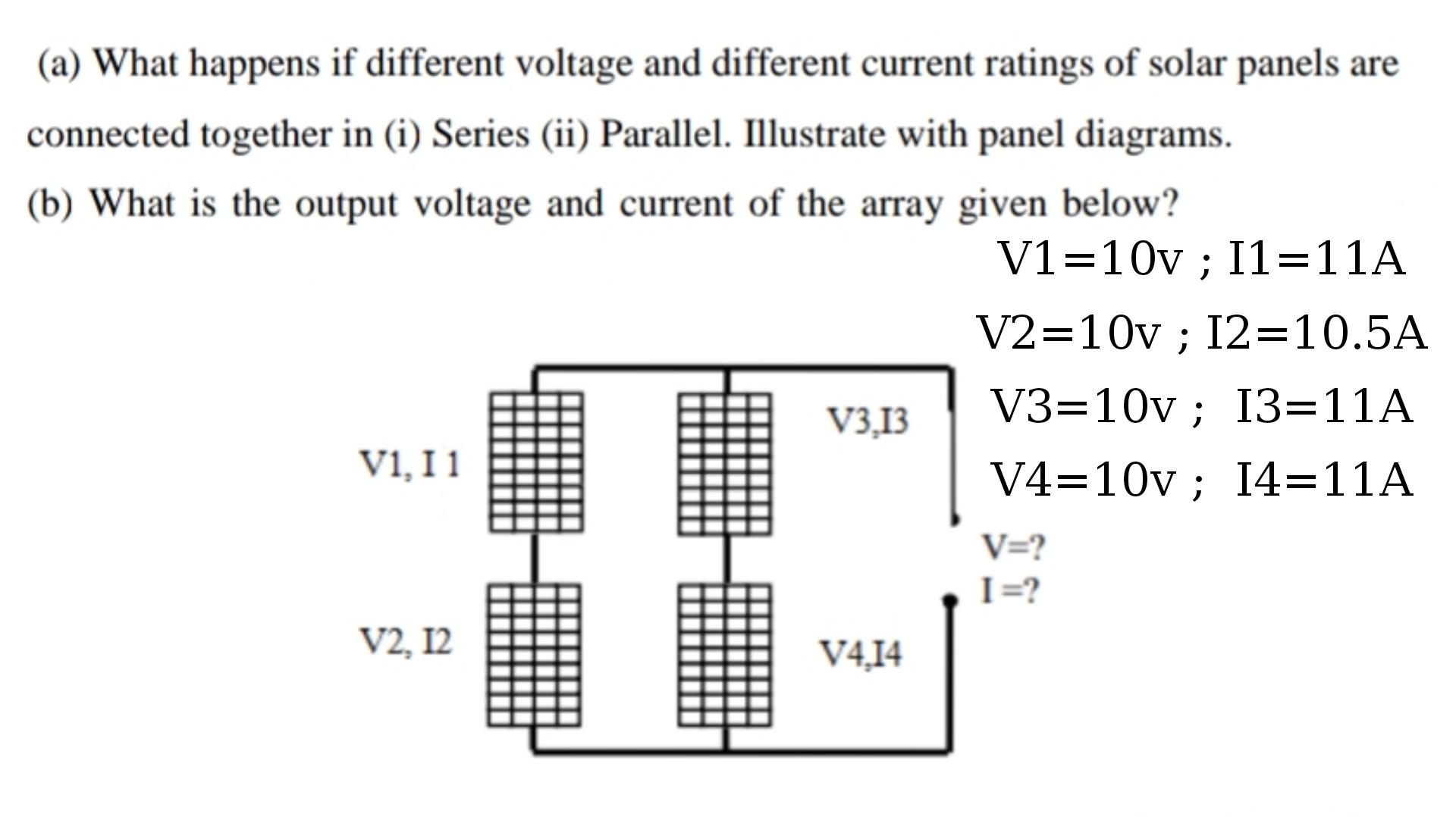 Solved (a) What happens if different voltage and different | Chegg.com