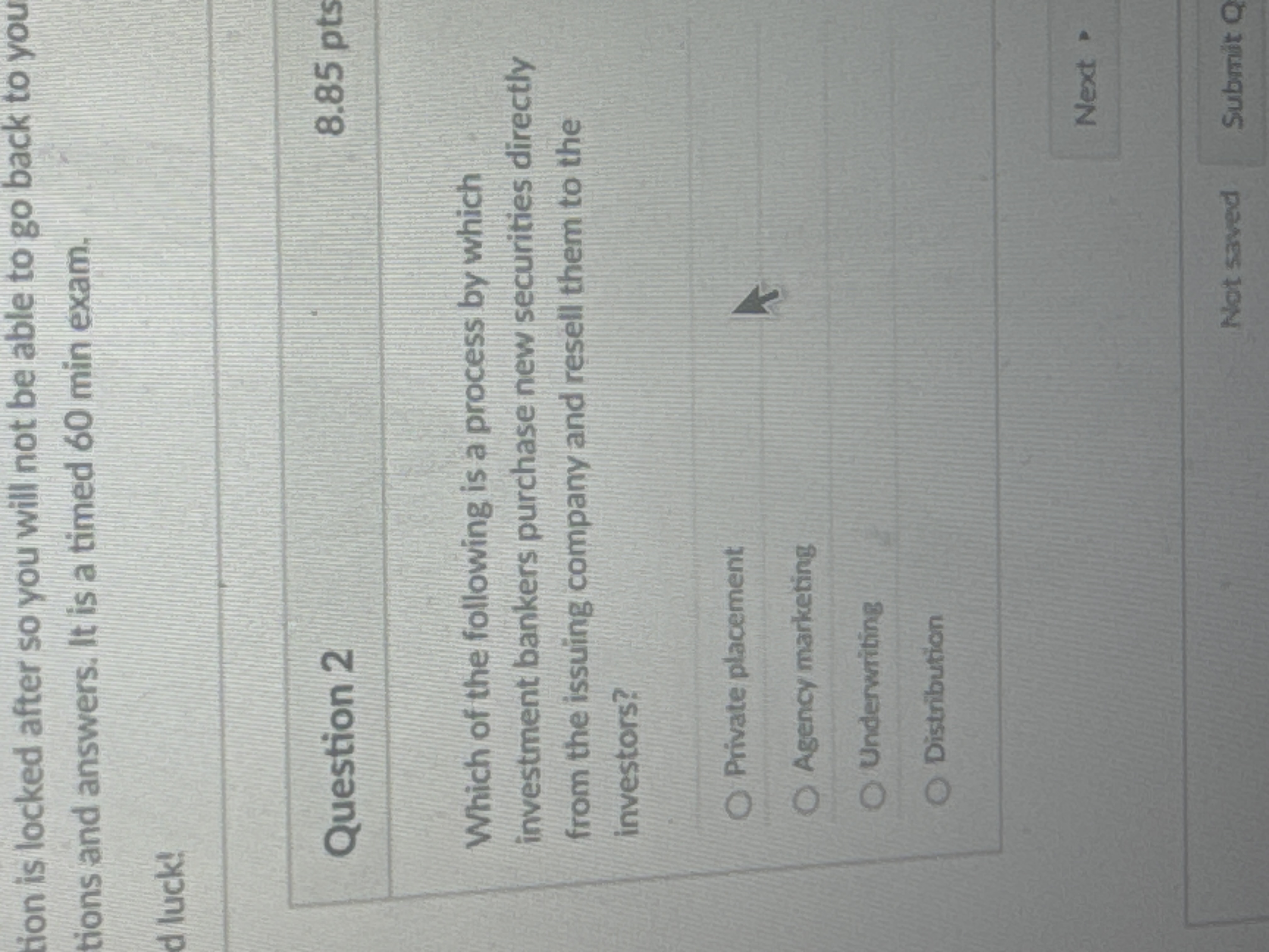 Solved Question 2Which of the following is a process by | Chegg.com