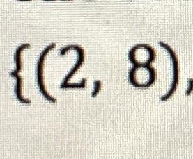 Solved {(2,8), ﻿is this a function? If it is justify your | Chegg.com