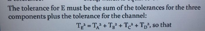 States "is statistical toleracing is used! Example 1 | Chegg.com