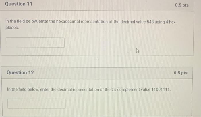 Solved In the field below, enter the hexadecimal | Chegg.com