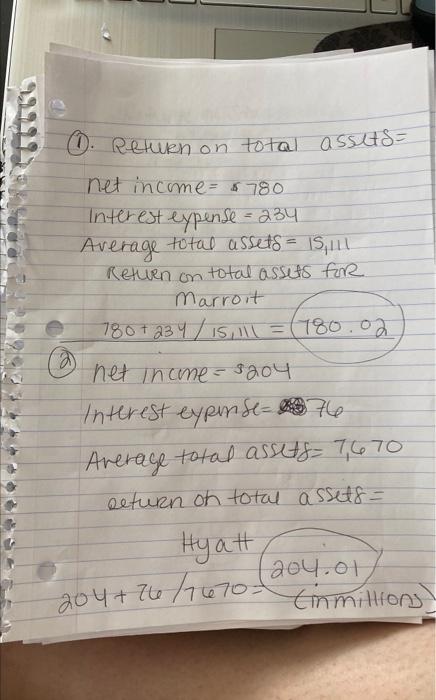 Solved Can someone please check my work? any help or imput | Chegg.com