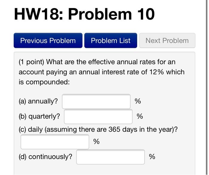 Solved HW18: Problem 10 Previous Problem Problem List Next | Chegg.com