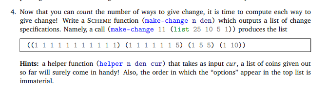 Solved **NEEDS TO BE IN R5RS SCHEME Now that you can | Chegg.com
