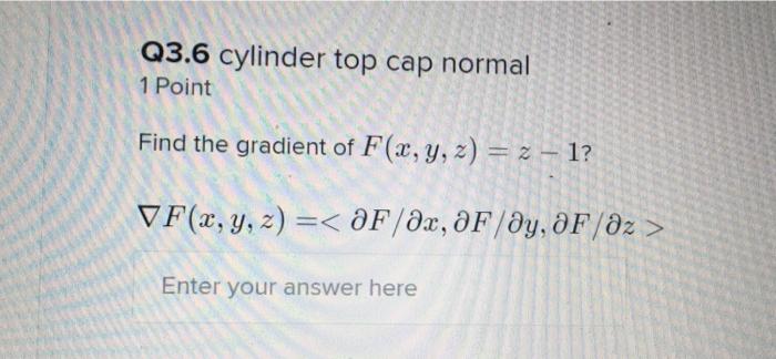Solved Q3 Ray/Cylinder intersection 6 Points Intersect p+td | Chegg.com