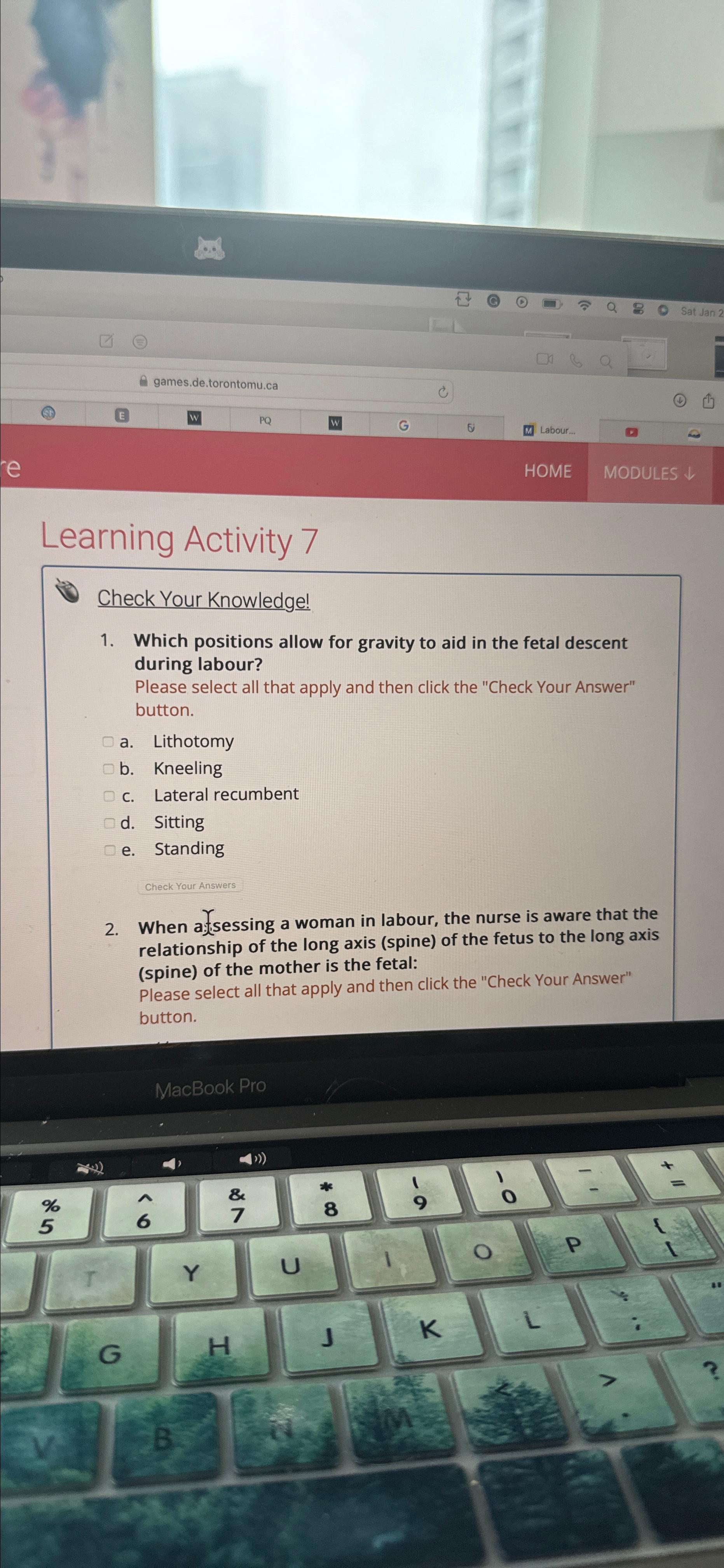 Solved Learning Activity 7Check Your Knowledge!Which | Chegg.com